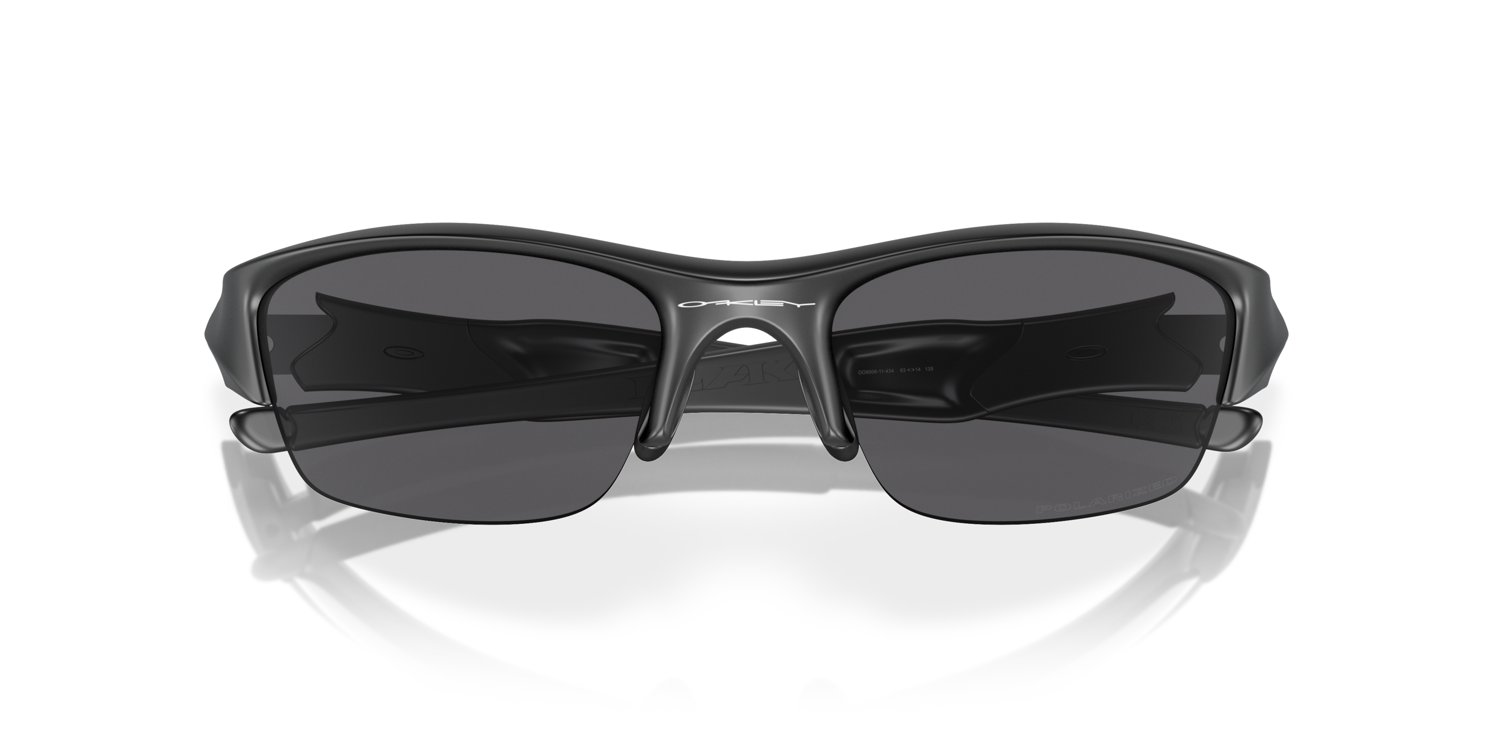 Standard Issue Flak Jacket® Grey Polarized Lenses, Matte Black Frame ...