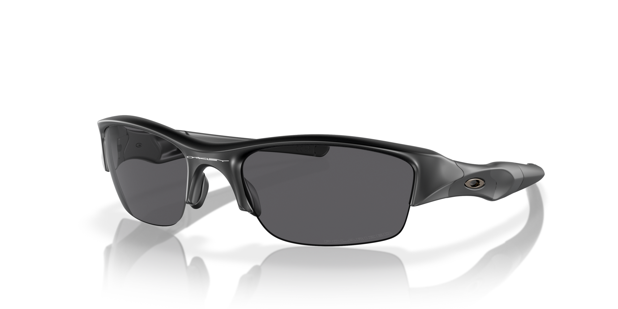 Standard Issue Flak Jacket® Grey Polarized Lenses, Matte Black Frame ...